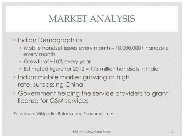 Sample market entry analysis | PPTX