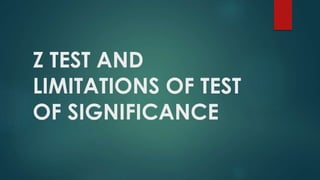 Z test | PPTX