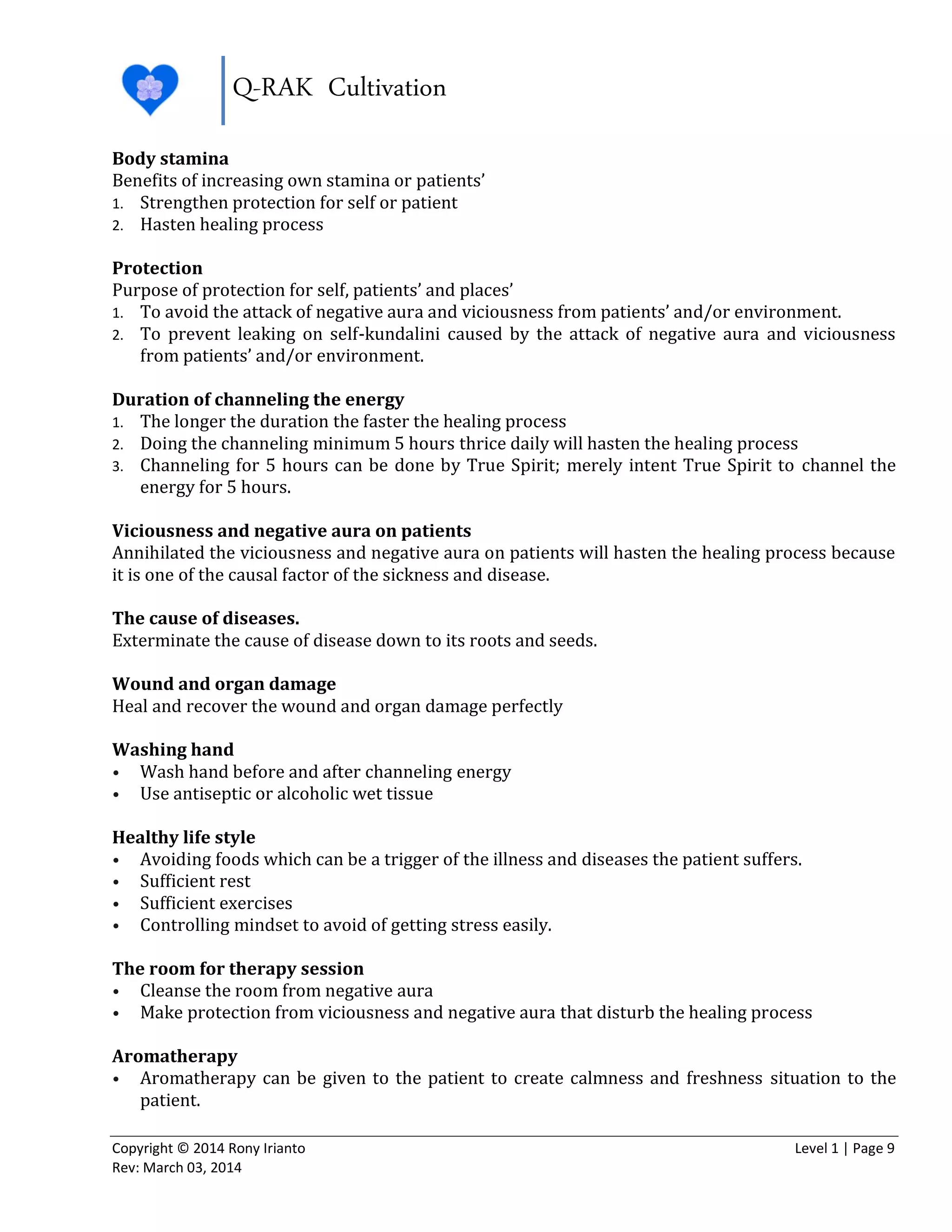 Reiki Handout level 1 | PDF