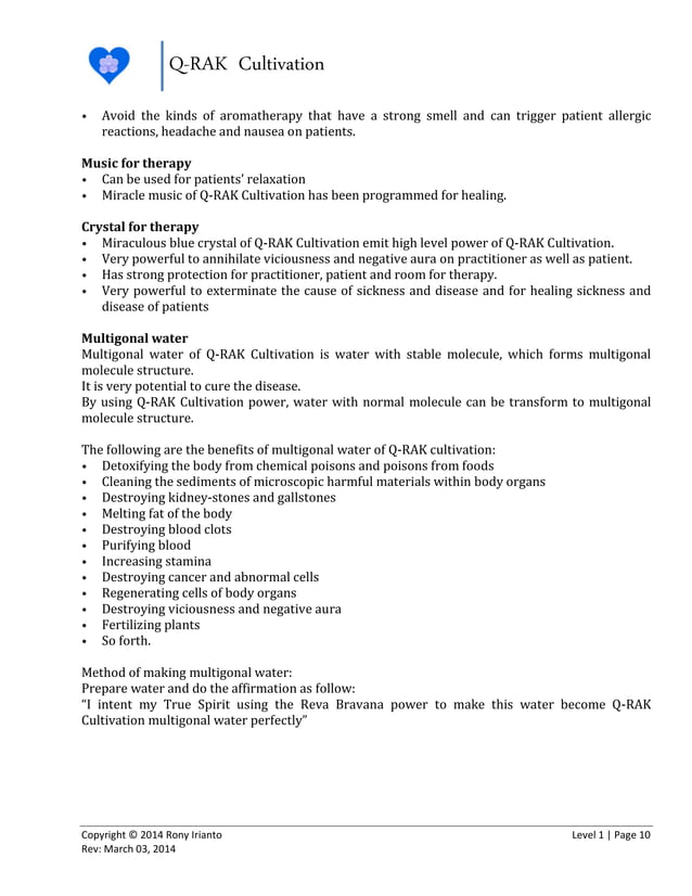 Reiki Handout level 1 | PDF