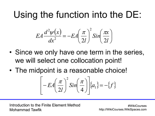 FEM: Introduction and Weighted Residual Methods | PDF