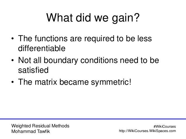 FEM: Introduction and Weighted Residual Methods | PPT | Free Download