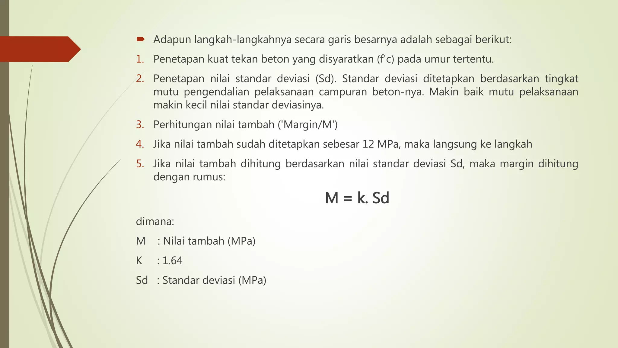 Perancangan campuran beton | PPTX