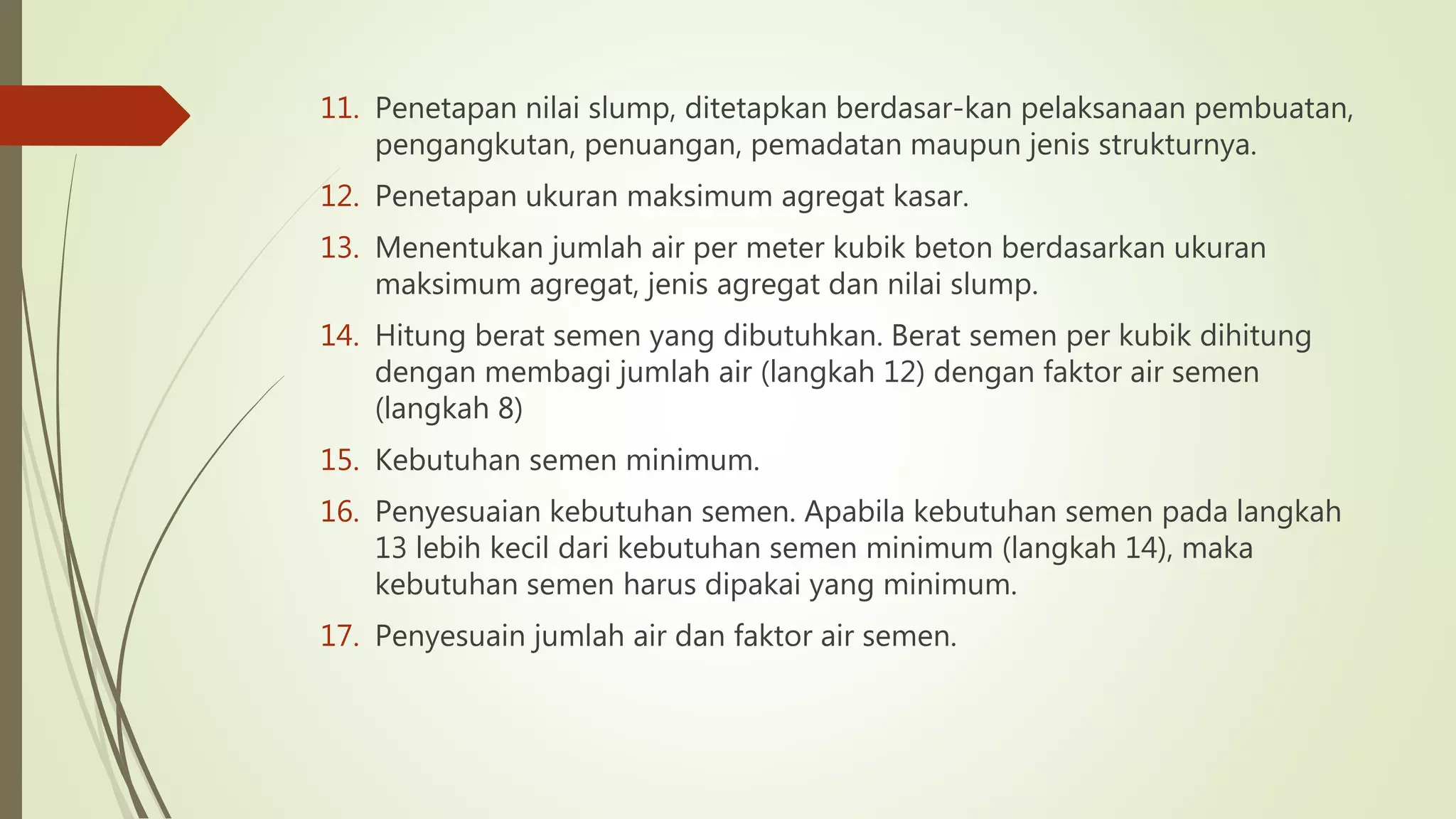 Perancangan campuran beton | PPTX