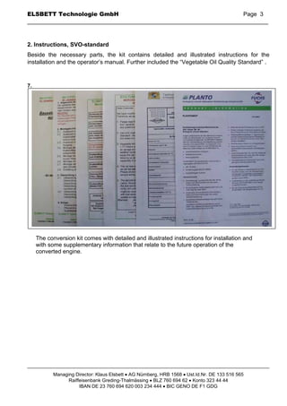 ELSBETT Straight Vegetable Oil Engine Technology | PDF