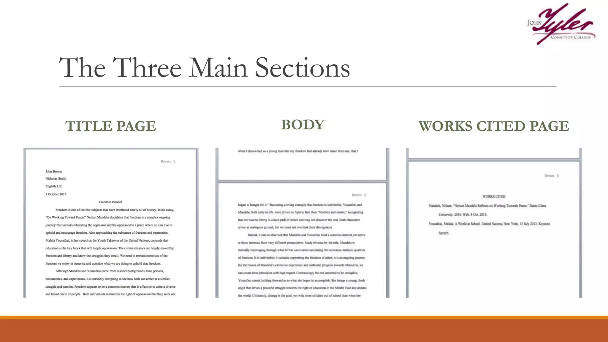 MLA paper format | PPT