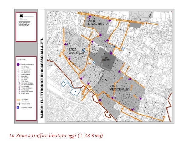 Ztl nuovo regolamento di Ferrara