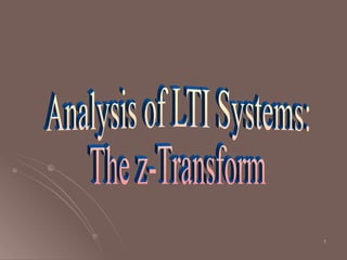 Z Transform Digital Signal Processing NIT DURGAPUR | PPT