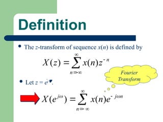 application of z tranform in signals and systems.pptx