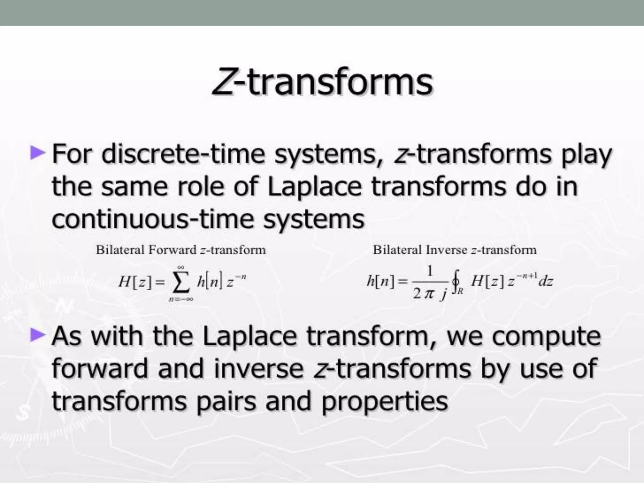 Z transform and sampling | PPTX