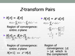 Z transform and sampling | PPTX