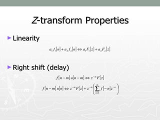 Z transform and sampling | PPTX