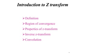 Z transform Day 1 | PPT