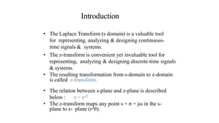 Z transform Day 1 | PPT
