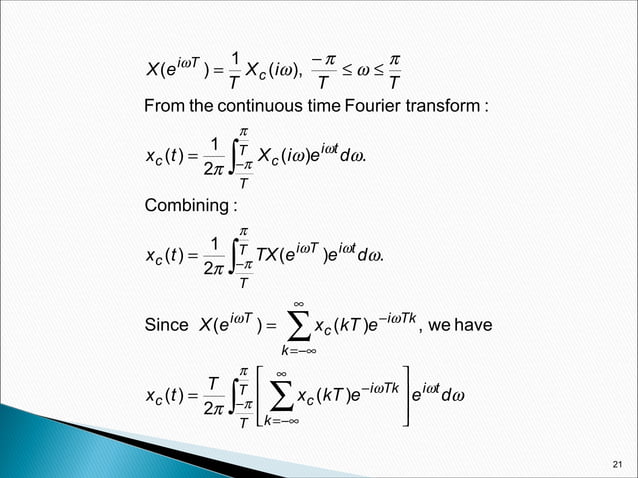 Z Transform And Inverse Z Transform - Signal And Systems | PPT