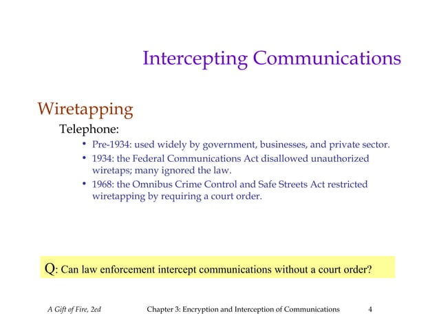 Encryption & interception of communication | PPT