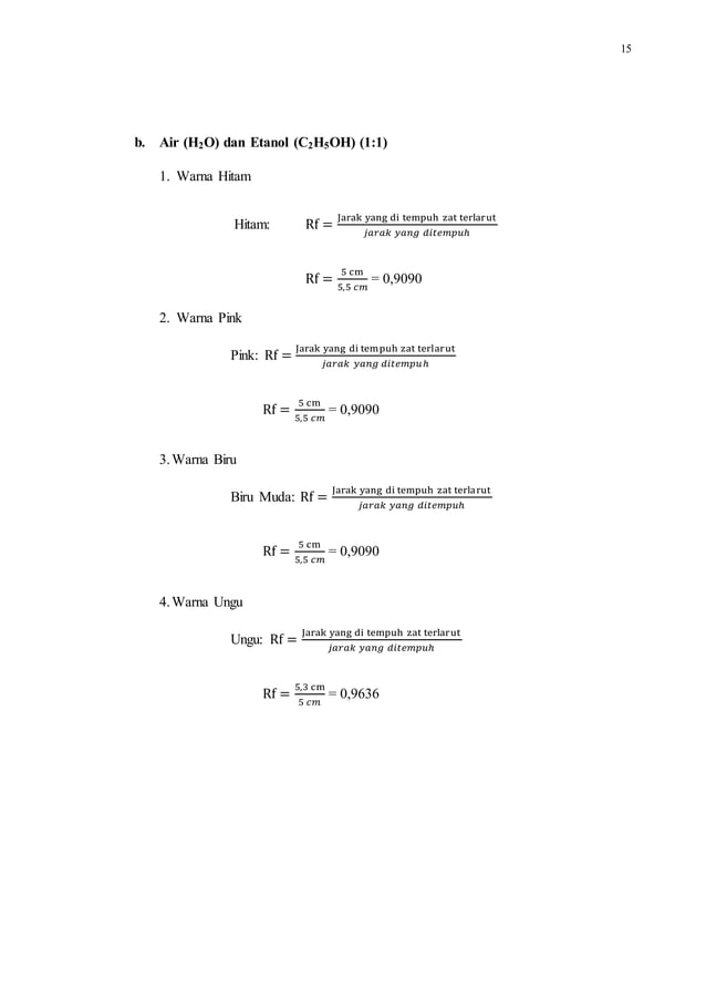 Kromatografi lapis tipis (klt) | DOCX