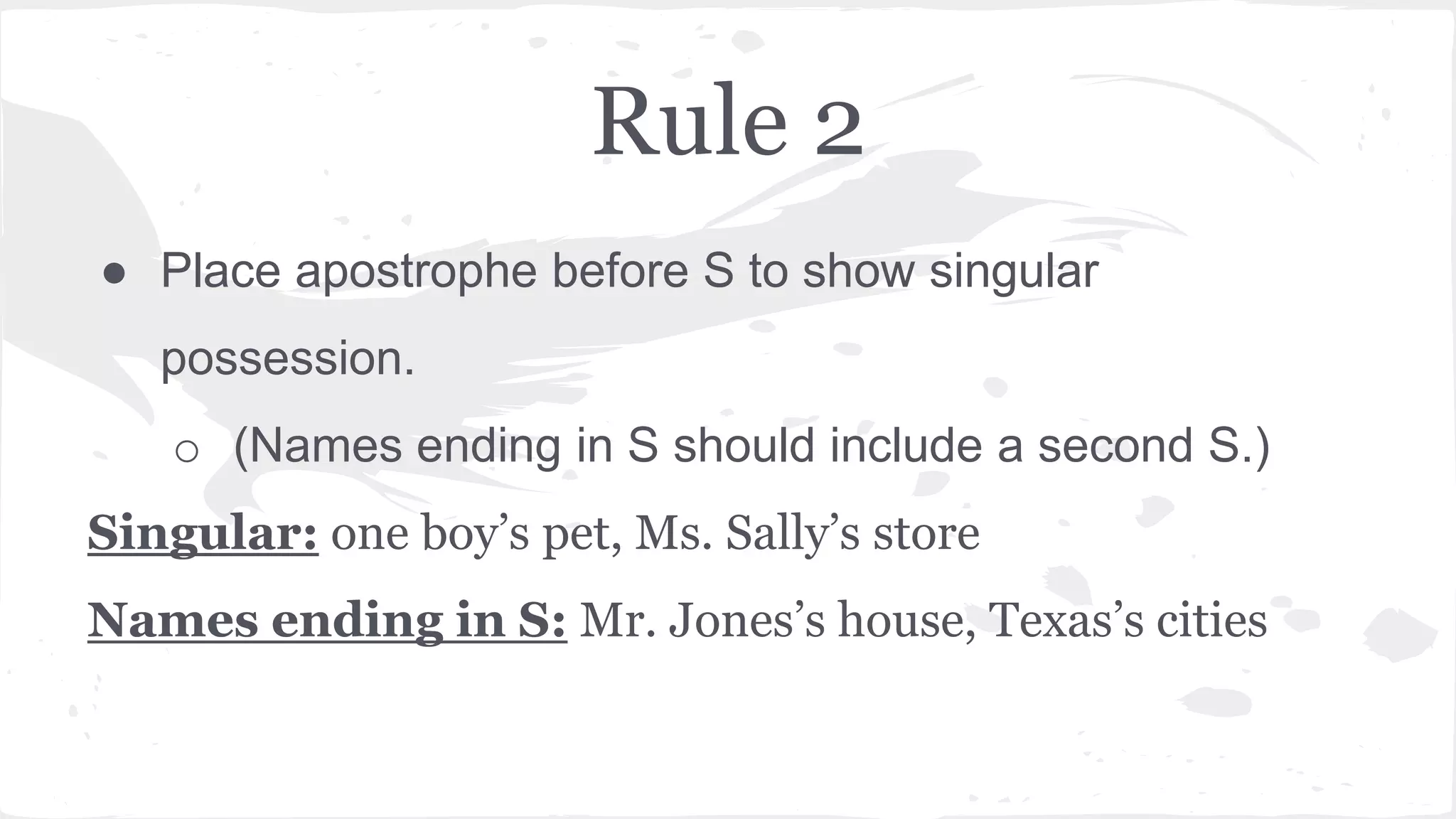 Grammar Presentation Apostrophes | PPT