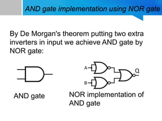 NAND and NOR implementation and Other two level implementation | PPTX