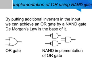 NAND and NOR implementation and Other two level implementation | PPTX | Programming Languages ...