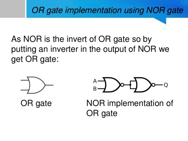 NAND and NOR implementation and Other two level implementation