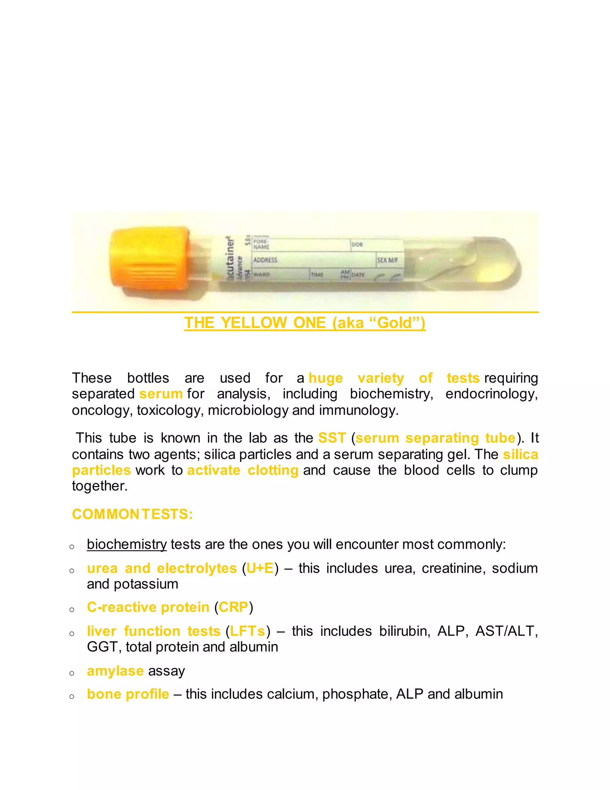 Blood collection tube with color heads | DOCX