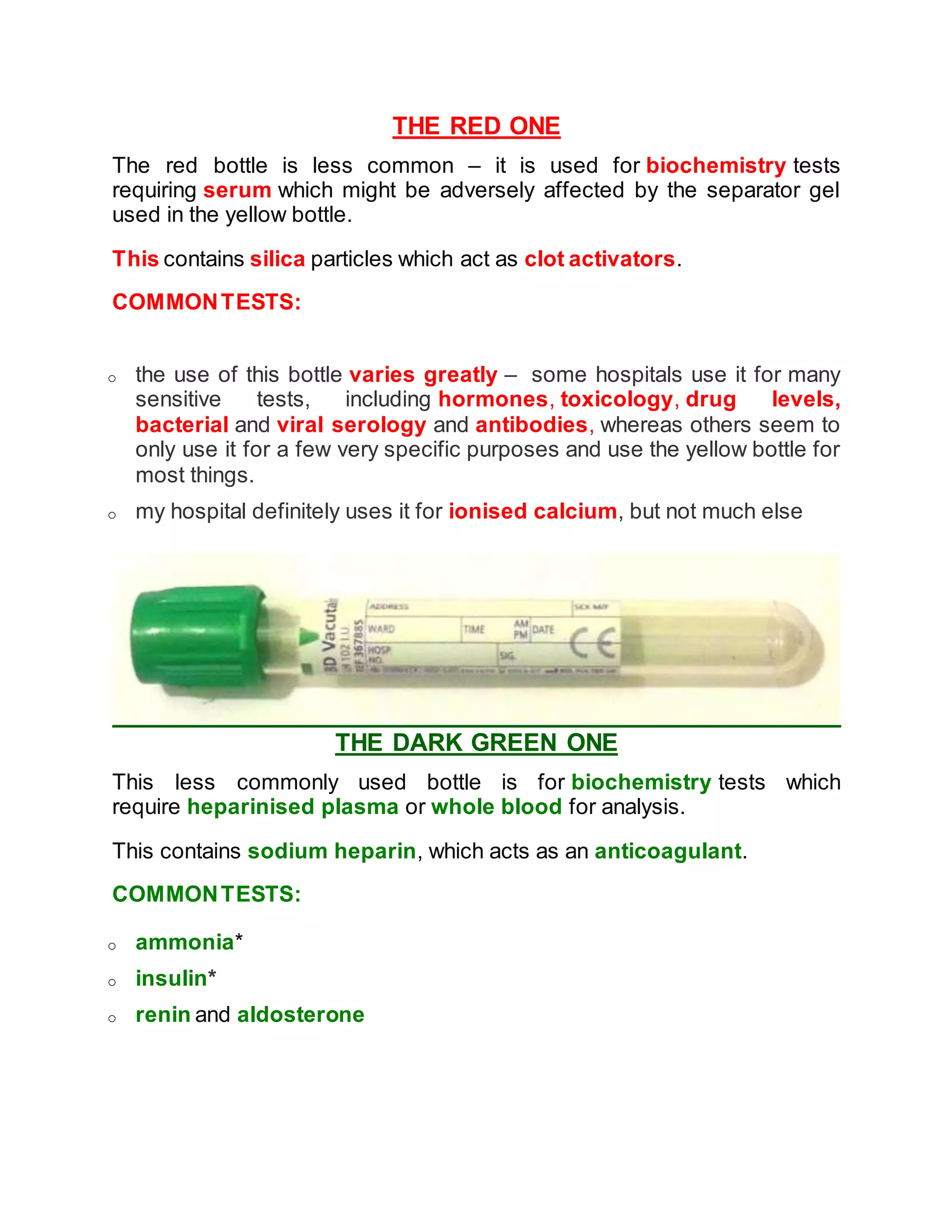 Blood collection tube with color heads | DOCX