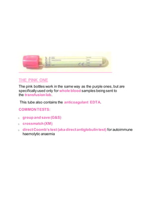 Blood collection tube with color heads | DOCX