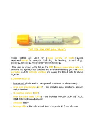 Blood collection tube with color heads | DOCX