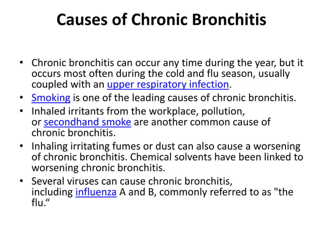 bronchitis - CHRONIC BRONCHITIS | PPTX | Lung and Respiratory Health ...