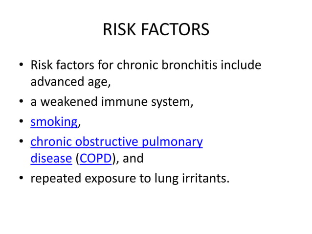 bronchitis - CHRONIC BRONCHITIS | PPTX | Lung and Respiratory Health ...