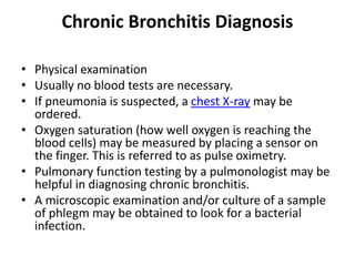 bronchitis - CHRONIC BRONCHITIS | PPTX