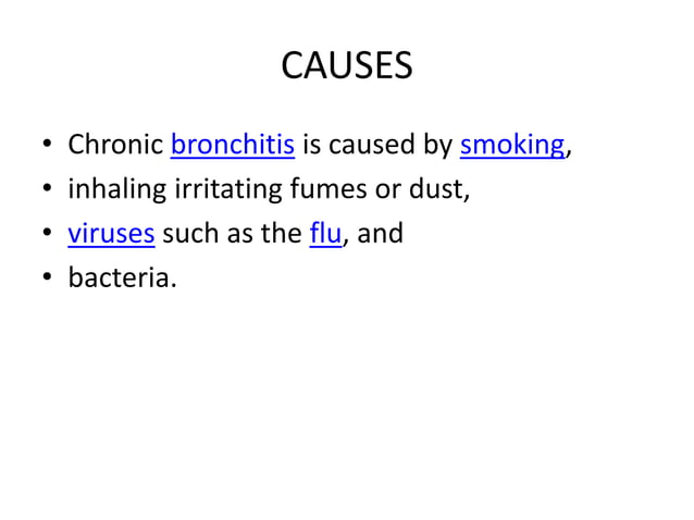 bronchitis - CHRONIC BRONCHITIS | PPTX | Lung and Respiratory Health ...