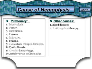 HEMOPTYSIS | PPTX