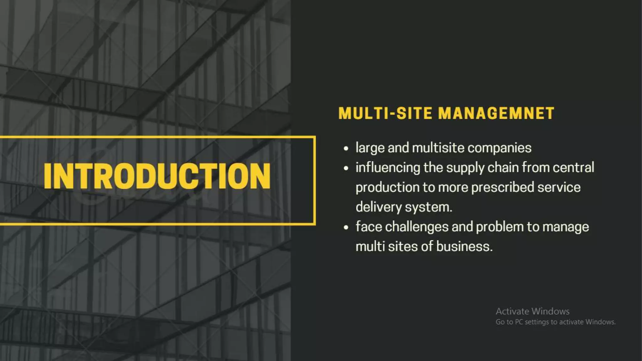 multi-site management | PPT