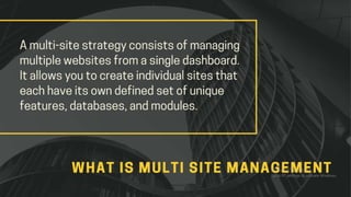 multi-site management | PPT