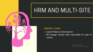 multi-site management | PPT