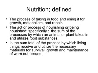 nutrition basics | PPT