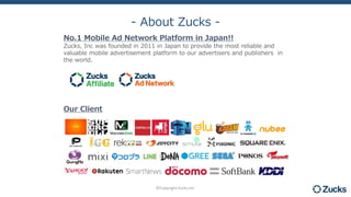 Zucks introduction & Japan app market | PPTX