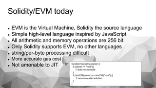 Compiling Solidity to WASM using solang | PPTX