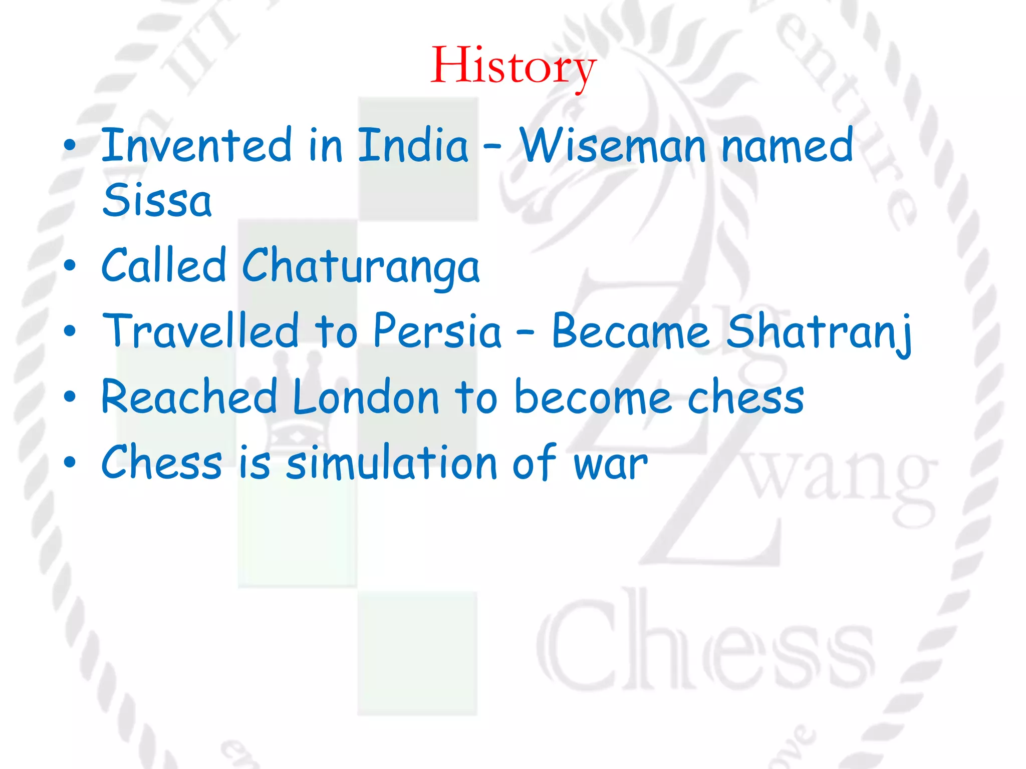 History of Chess | PPTX