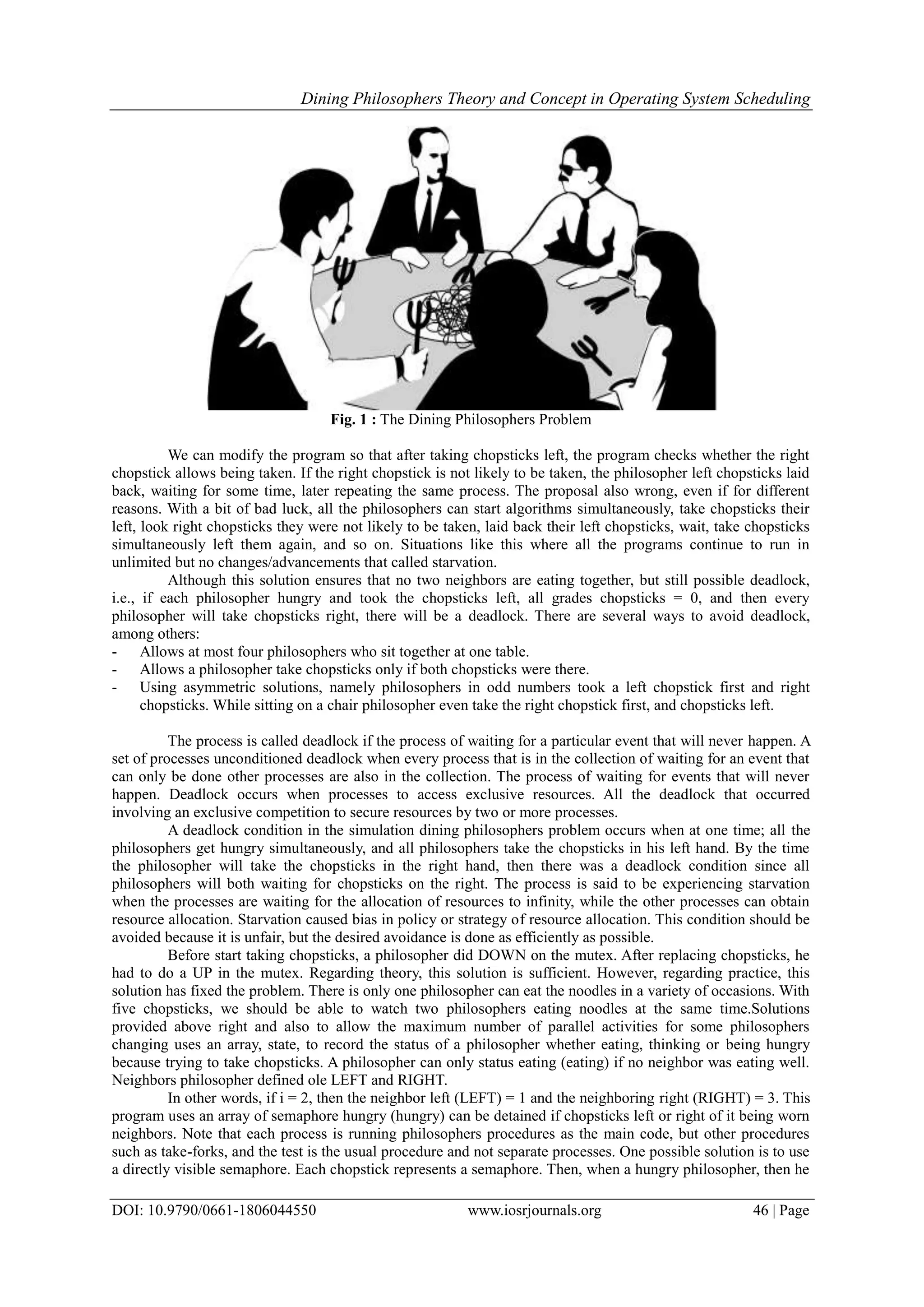 Zuhri ramadhan dining philosophers theory and concept in operating system | PDF