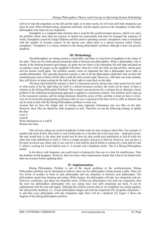 Zuhri ramadhan dining philosophers theory and concept in operating system | PDF