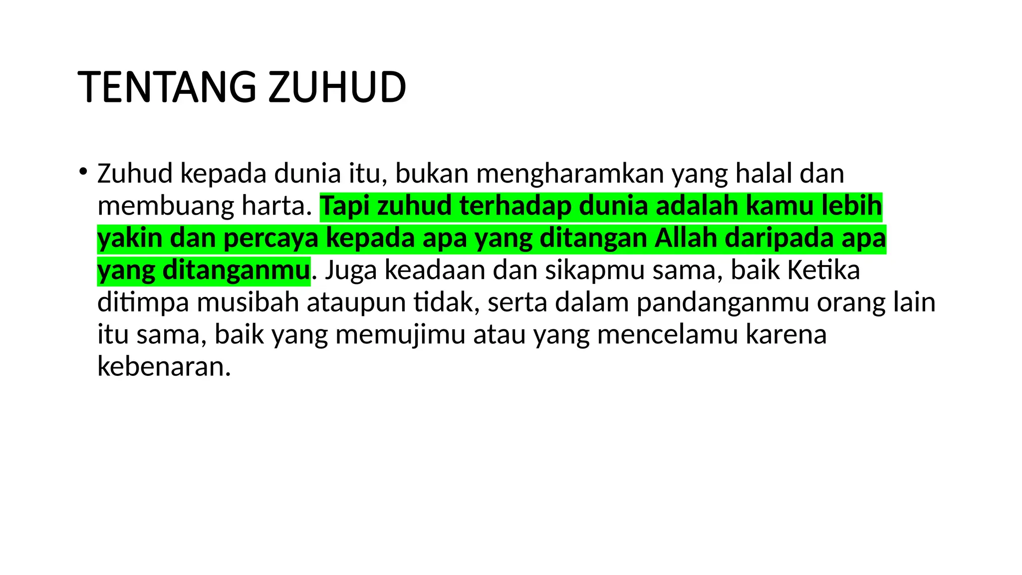 ZUHUD.pptx menguatkan diri menjadi hamba Allah | PPTX