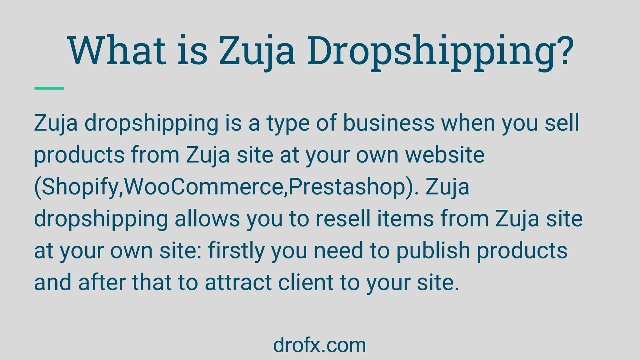 Zuja dropshipping via API with DroFx.pptx
