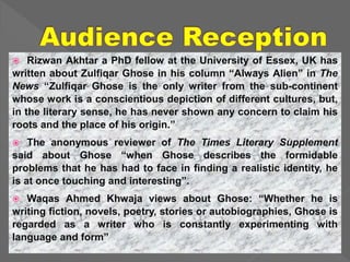 Zulfiqar ghose ppt | PPTX