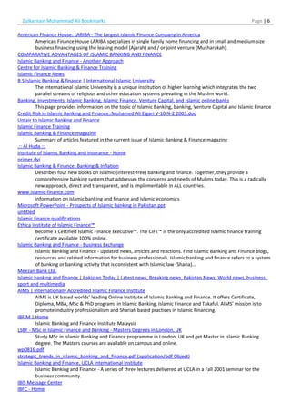 Zulkarnain muhammad ali bookmarks | DOC