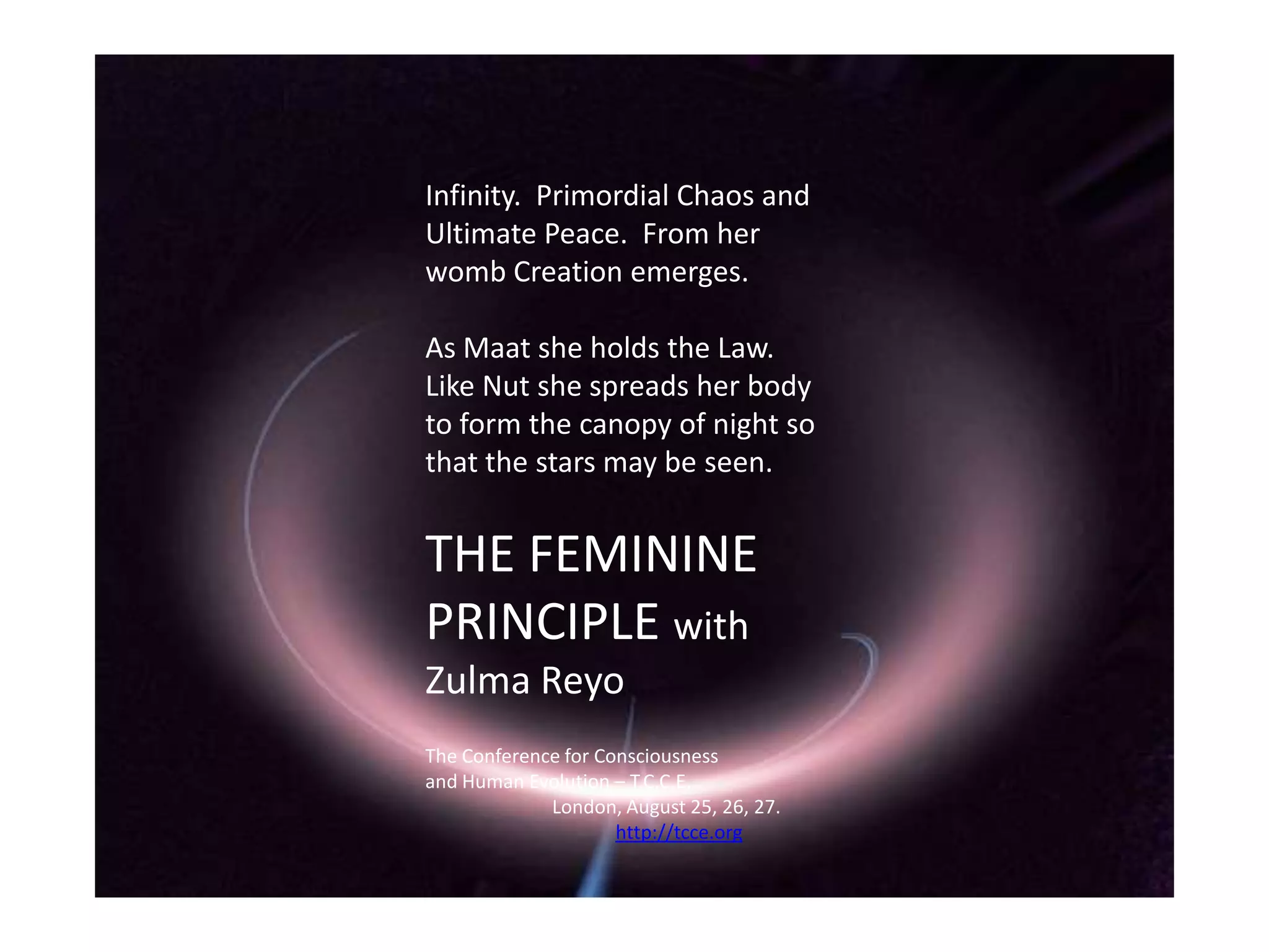 TCCHE 2012 - Zulma Reyo - The Inner Woman | PPT