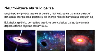 Zulo beltzak eta ilargia | PPTX
