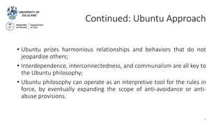 Solidarity and Taxation: the Ubuntu approach in South Africa | PPTX